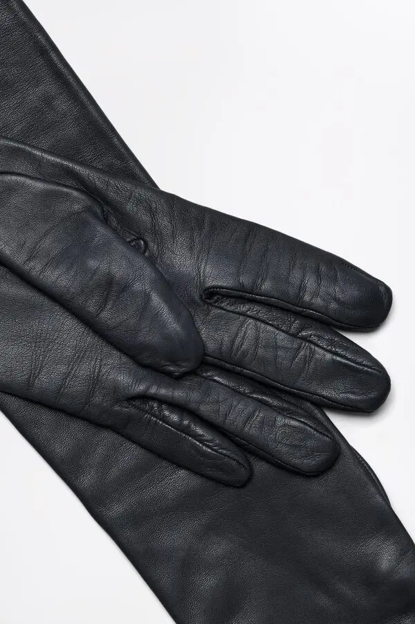 Scanlan Theodore Leather Opera Gloves - Anthracite