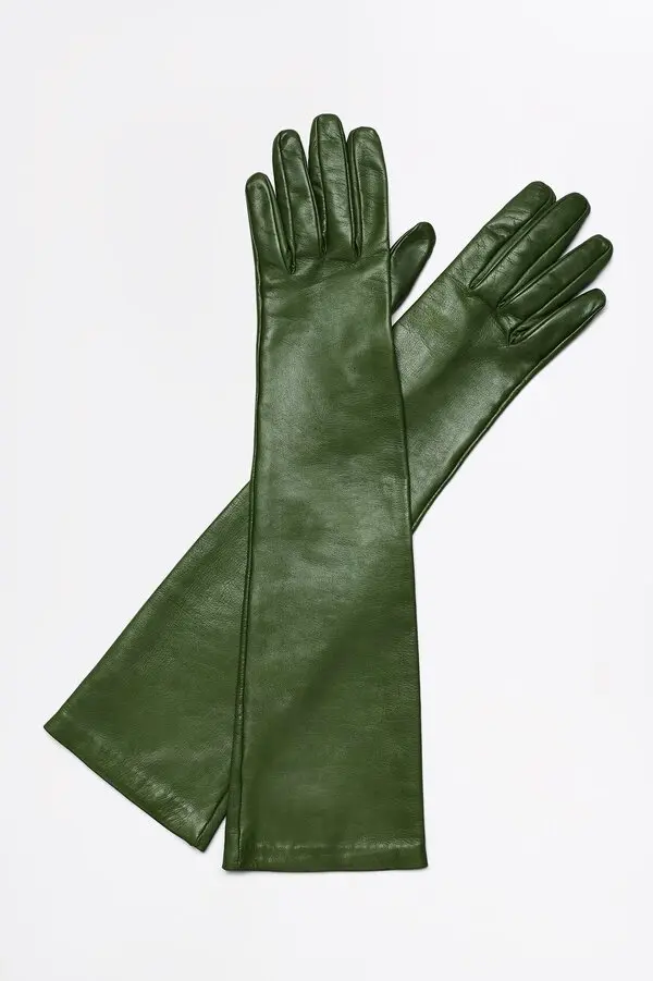 Scanlan Theodore Leather Opera Gloves - Jungle