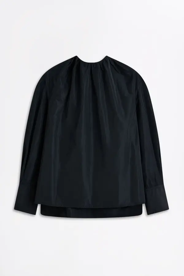Scanlan Theodore Taffeta Gather Neck Top
