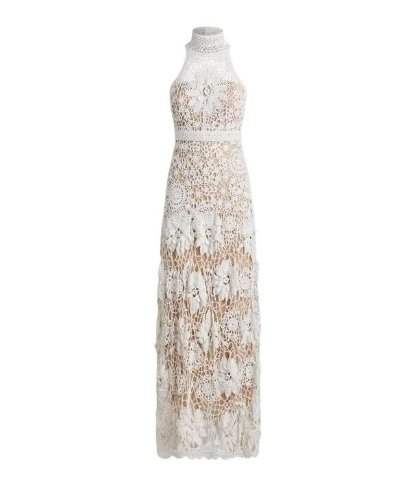 Scanlan Theodore Crochet Gown - White