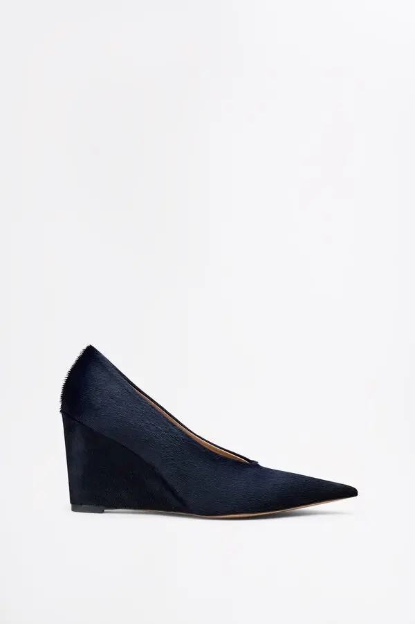 Scanlan Theodore Pony Wedge Pump 9.5 - Sapphire
