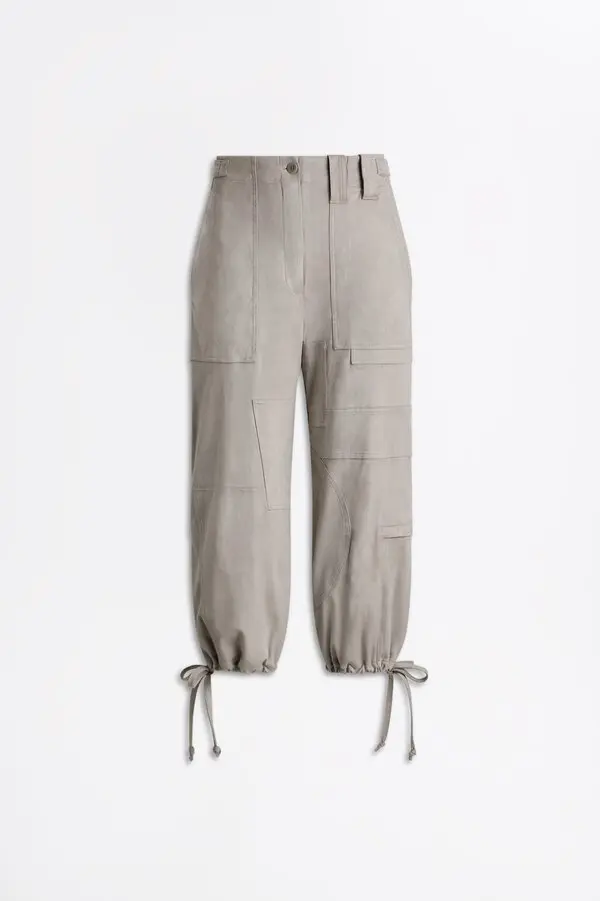 Scanlan Theodore Faux-suede Crop Cargo