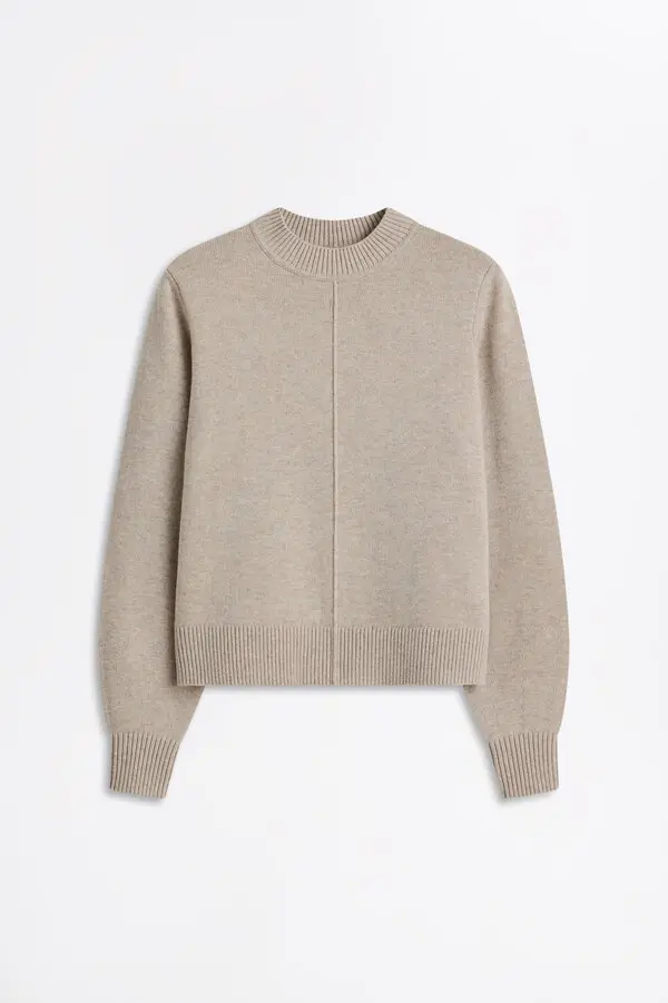 Scanlan Theodore Cashmere Wool Zip-front Crew Sweater - Sable