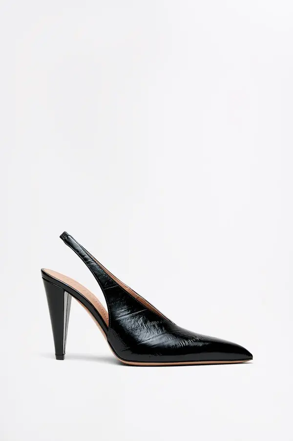 Scanlan Theodore Pointed Slingback 10 - Black
