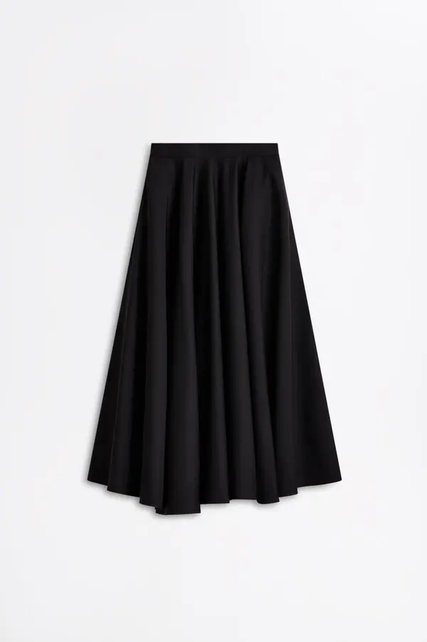 Scanlan Theodore Technical Midi Skirt - Black