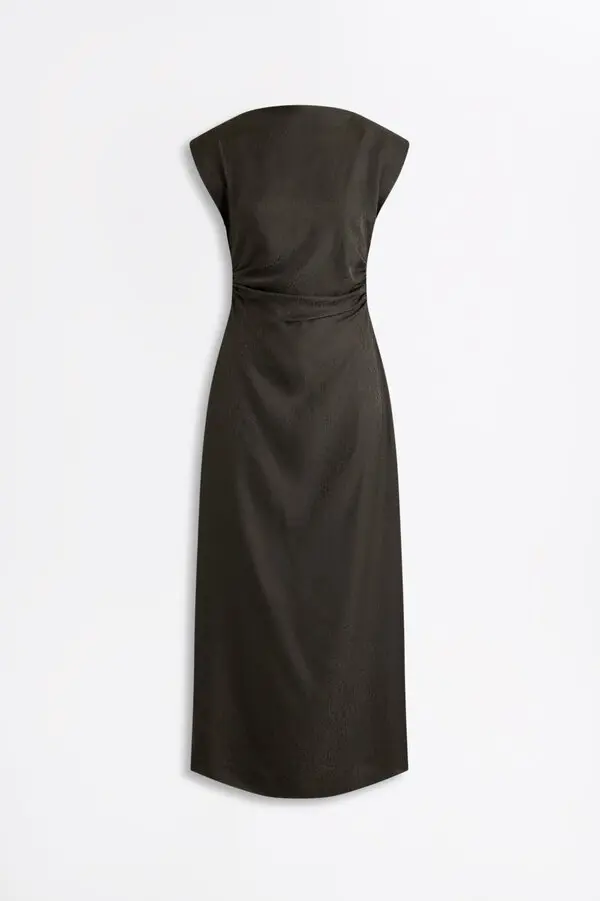 Scanlan Theodore Silk Jacquard Dress - Jungle