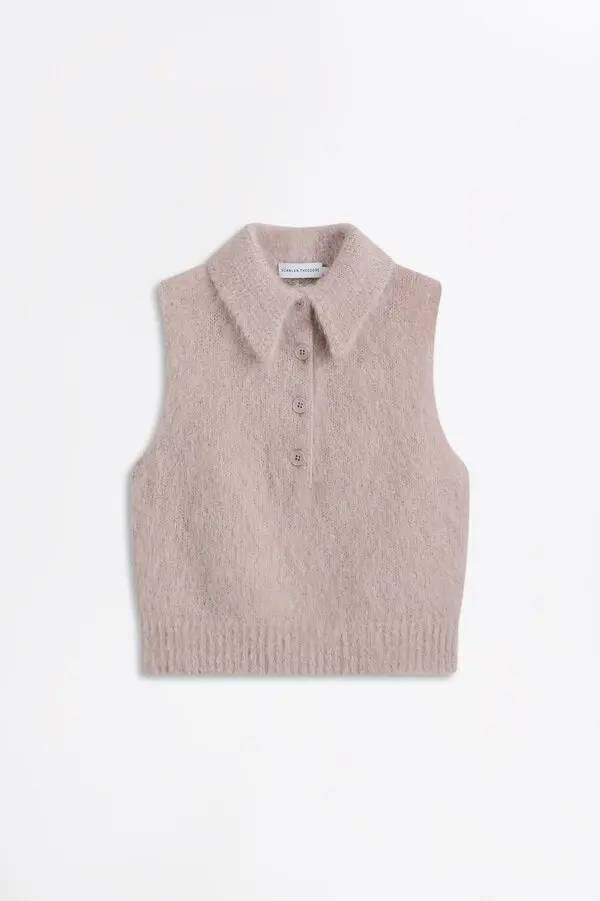 Scanlan Theodore Brushed Mohair Shirt Tank - Mink