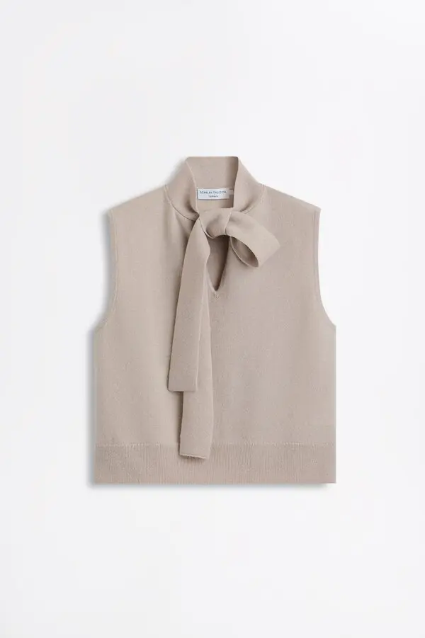 Scanlan Theodore Cashmere Tie Sleeveless Tank