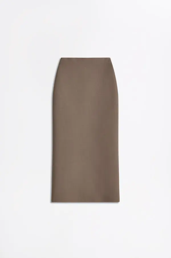 Scanlan Theodore Crepe Knit Pencil Long Skirt - Army