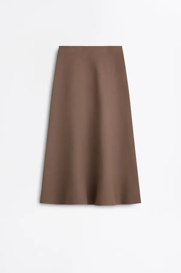 Scanlan Theodore Crepe Knit Soft Hem Skirt