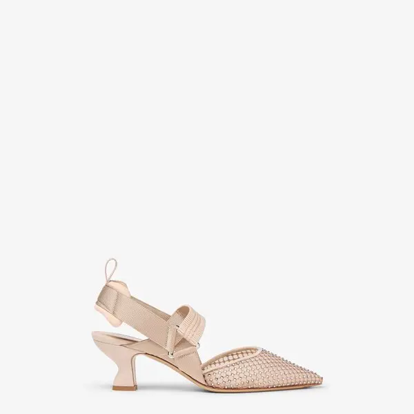 Fendi Colibrì Slingbacks With Micro-crystals