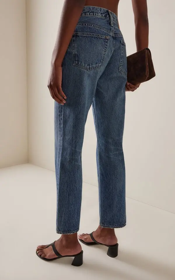Moussy Vintage Clinton Rigid Low-rise Straight-leg Jeans