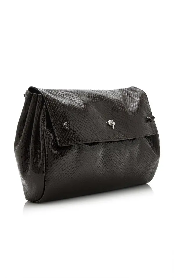 Staud Cy Leather Clutch Bag