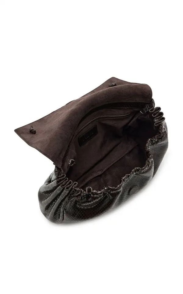 Staud Cy Leather Clutch Bag