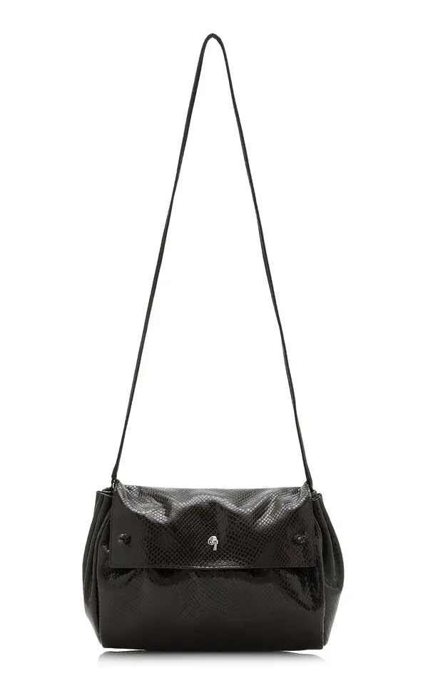 Staud Cy Leather Clutch Bag