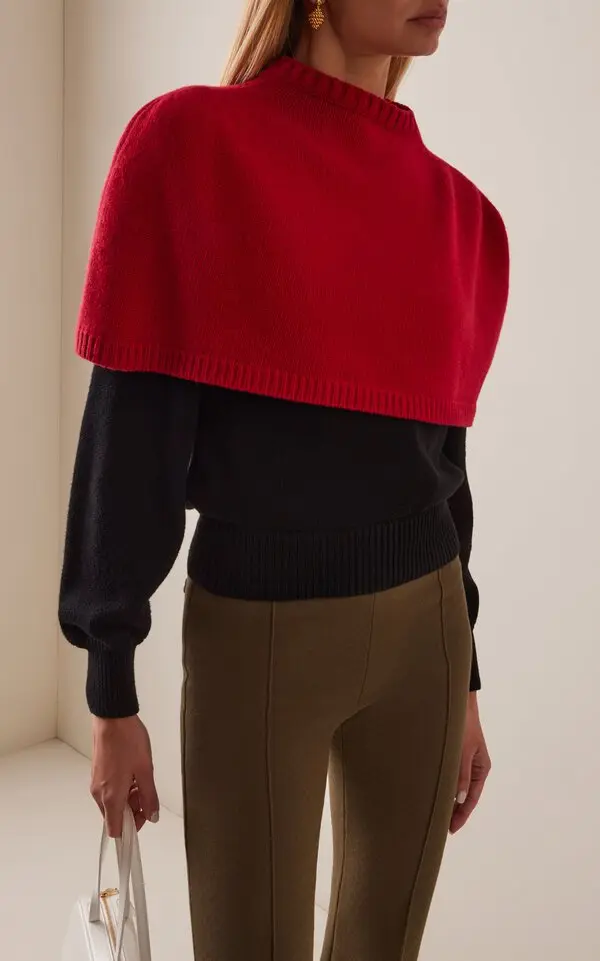 HIGH SPORT Selma Wool-cashmere Shrug