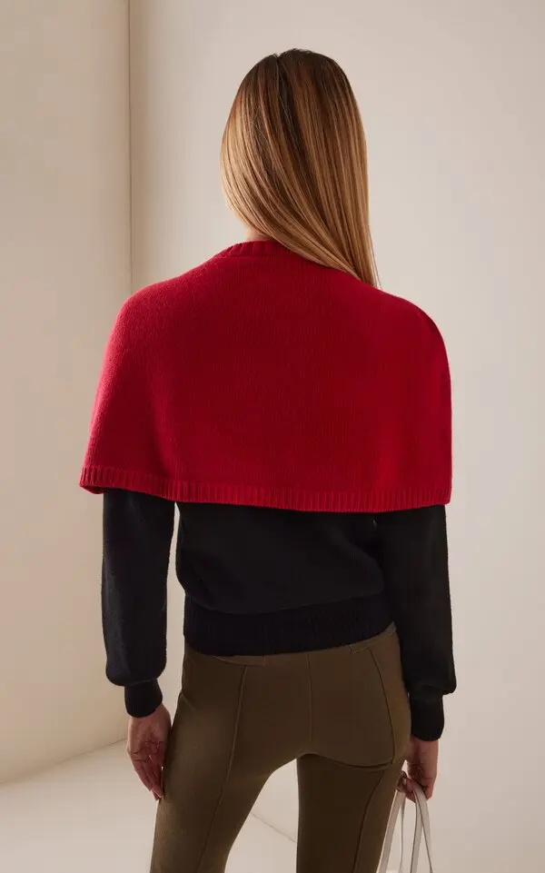 HIGH SPORT Selma Wool-cashmere Shrug