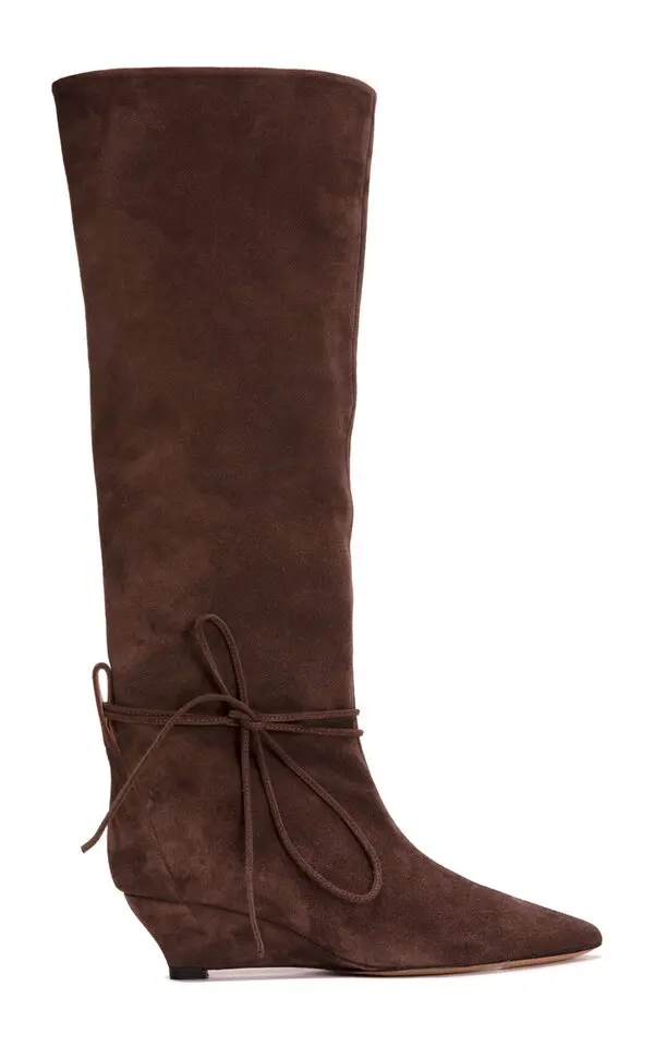 ODISSI Greta Suede Boots - Brown