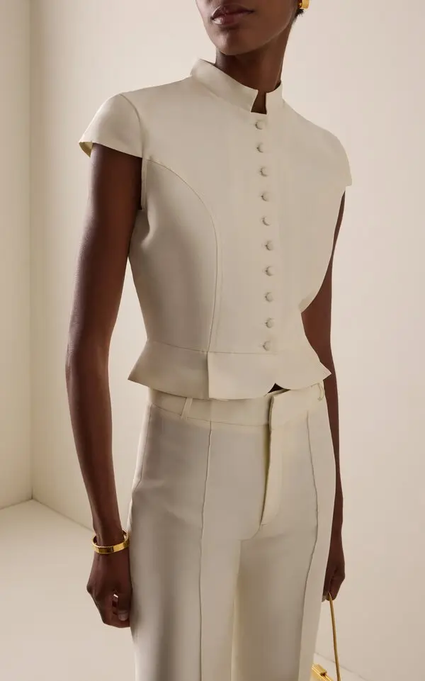 DESTREE Amoako Smart Satin Top - White