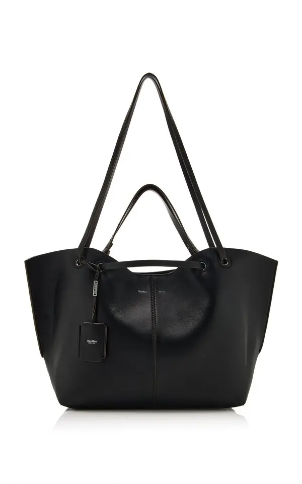 Max Mara Leather Shoppning Bag - Black