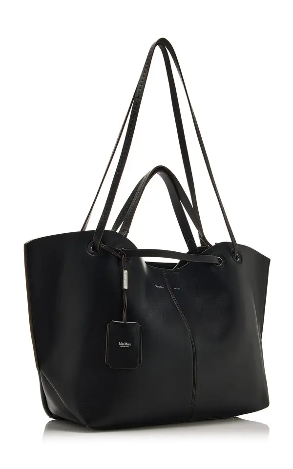 Max Mara Leather Shoppning Bag - Black