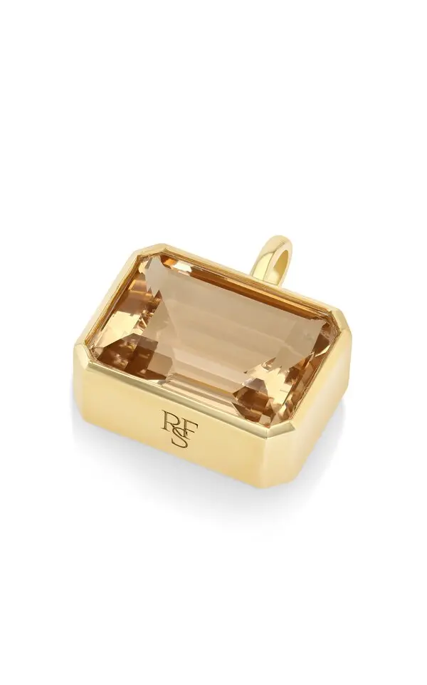 REAL FINE STUDIO Signature Bezel Drop Pendant