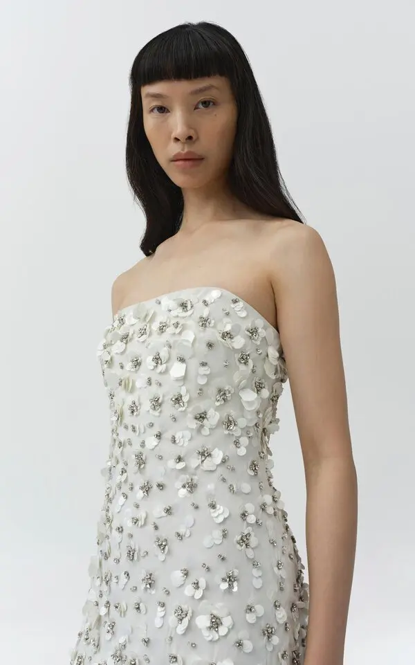 Simkhai Serafina Strapless Embellished Gown