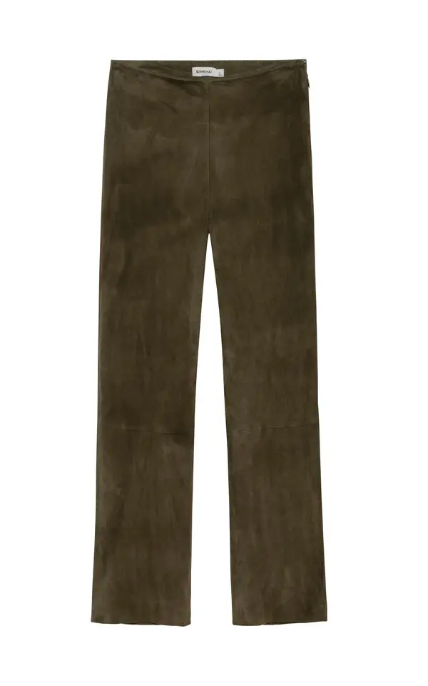 Simkhai Veda Cropped Suede Pants