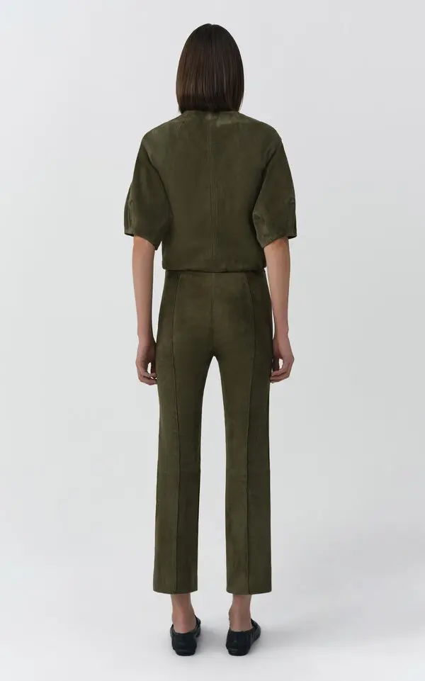 Simkhai Veda Cropped Suede Pants