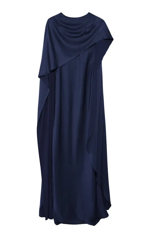 Simkhai Izel Satin Cape Gown