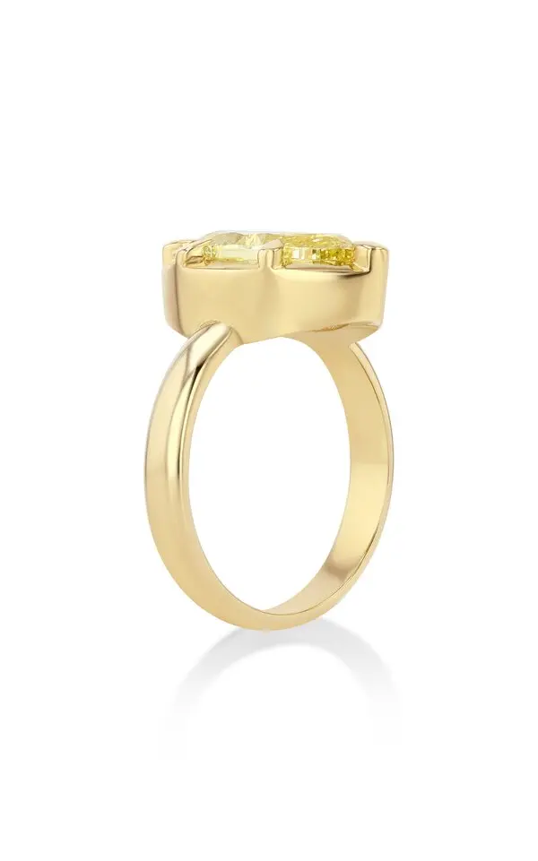 REAL FINE STUDIO Mega Marquise Pinky Ring In Diamond