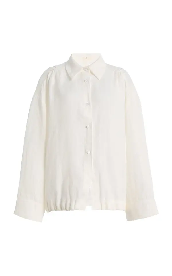 ELCE Maris Linen Shirt - White
