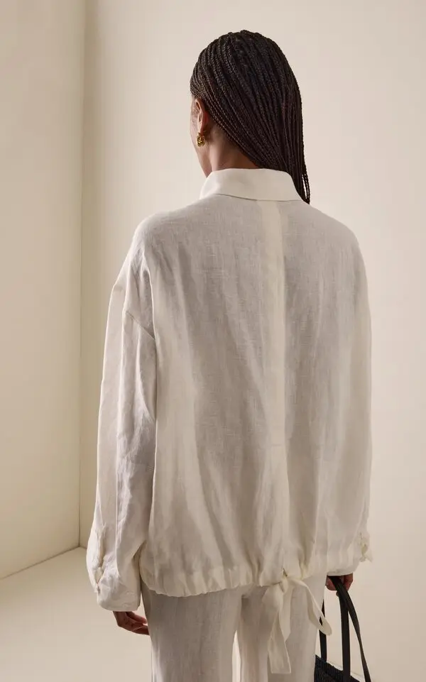 ELCE Maris Linen Shirt - White