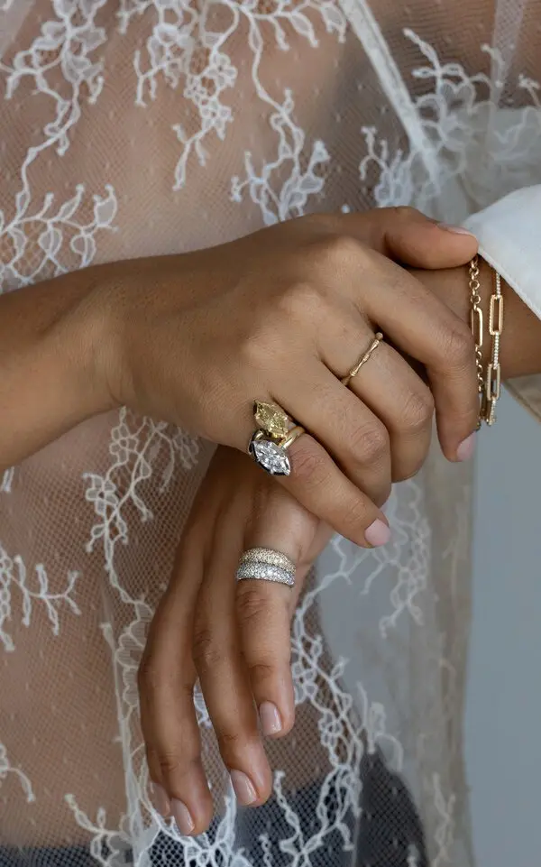 REAL FINE STUDIO Mega Marquise Pinky Ring