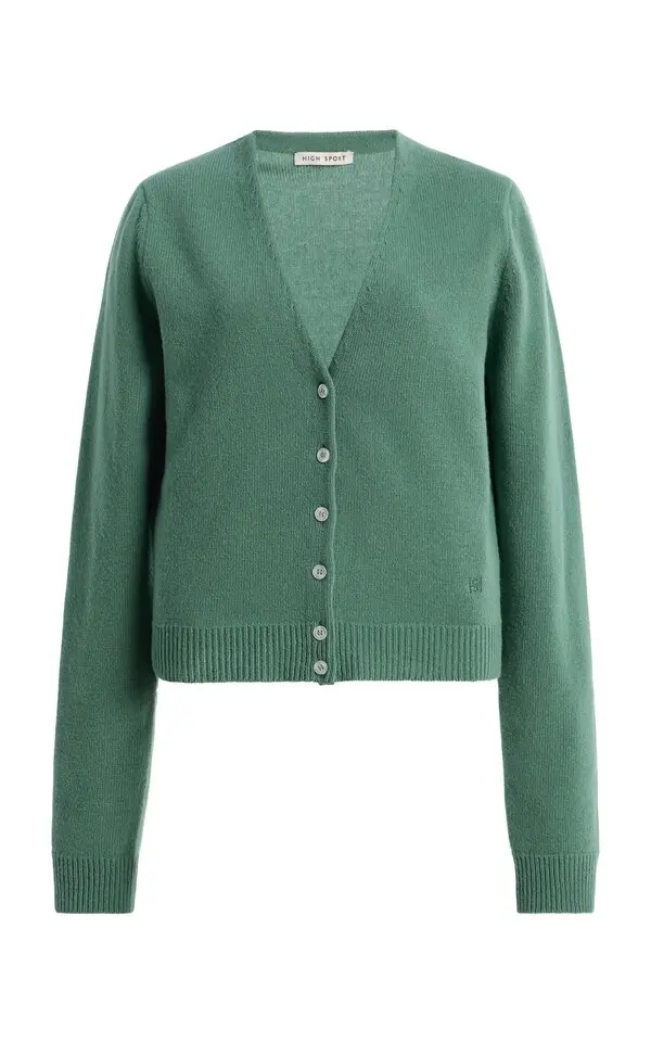 HIGH SPORT Wool-cashmere Cardigan - Green