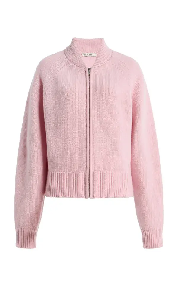 HIGH SPORT Zip-up Wool-cashmere Jacket