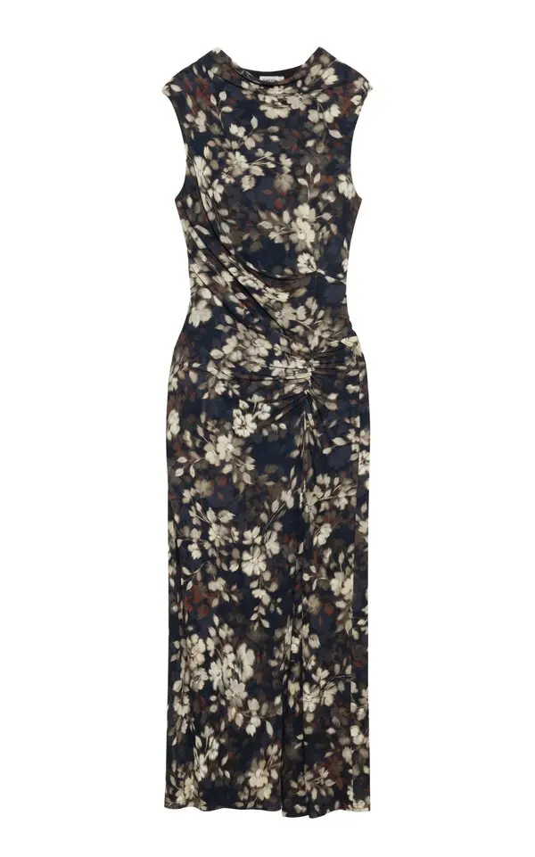 Simkhai Acacia Draped Jersey Midi Dress - Multi