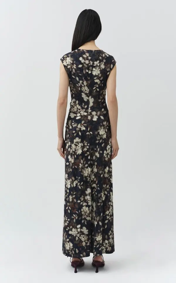 Simkhai Acacia Draped Jersey Midi Dress