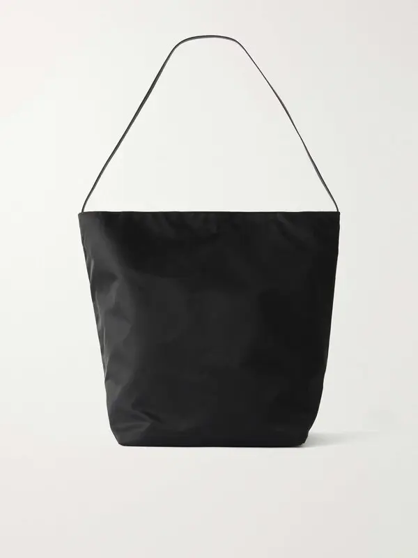 VALESQUE Bucket Leather-trimmed Shell Tote