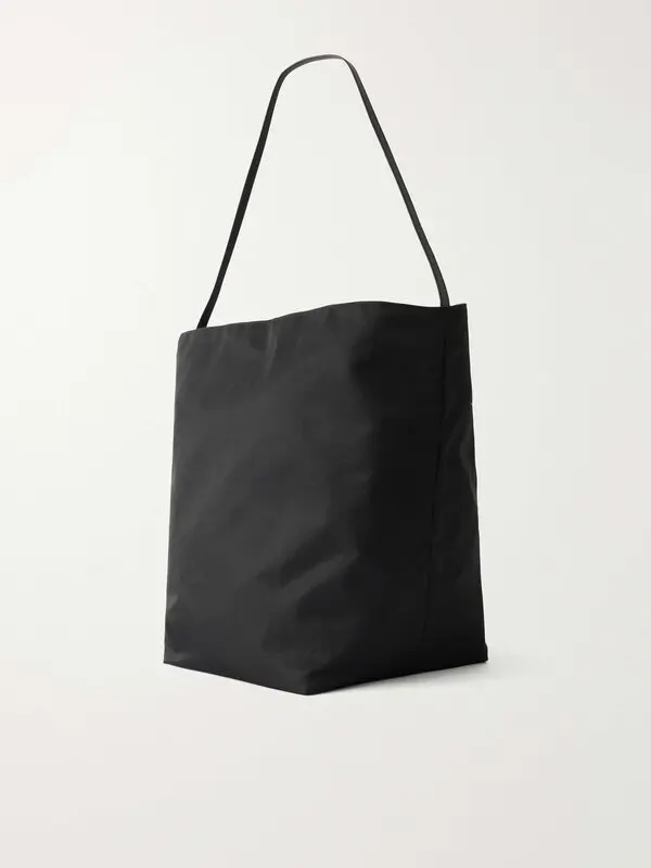 VALESQUE Bucket Leather-trimmed Shell Tote