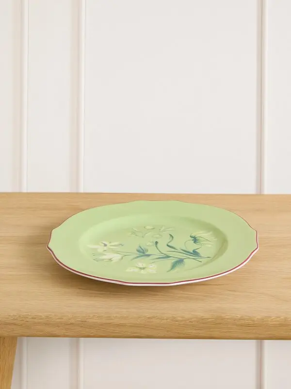GINORI 1735 Florea Porcelain Dessert Plate - Green