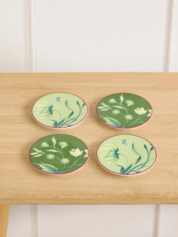 GINORI 1735 Florenza Set Of Four Porcelain Coasters
