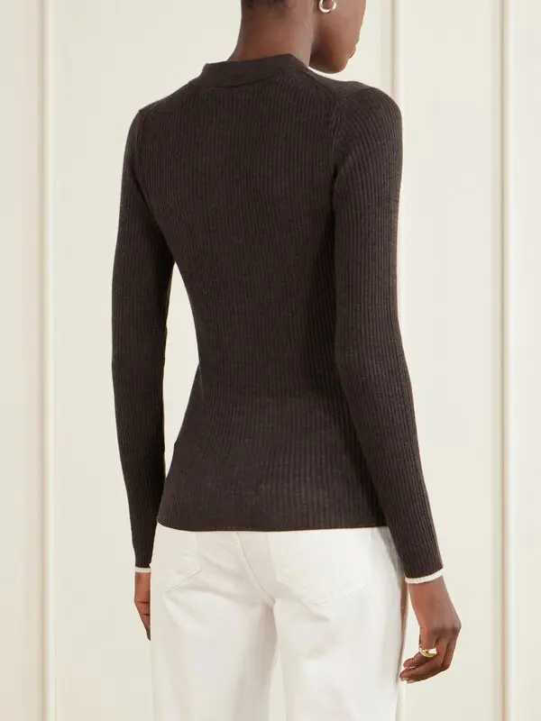 Arch4 Maja Cashmere Polo Sweater