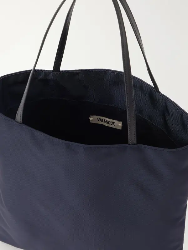 VALESQUE Thea Nylon Tote Bag With Leather Trim