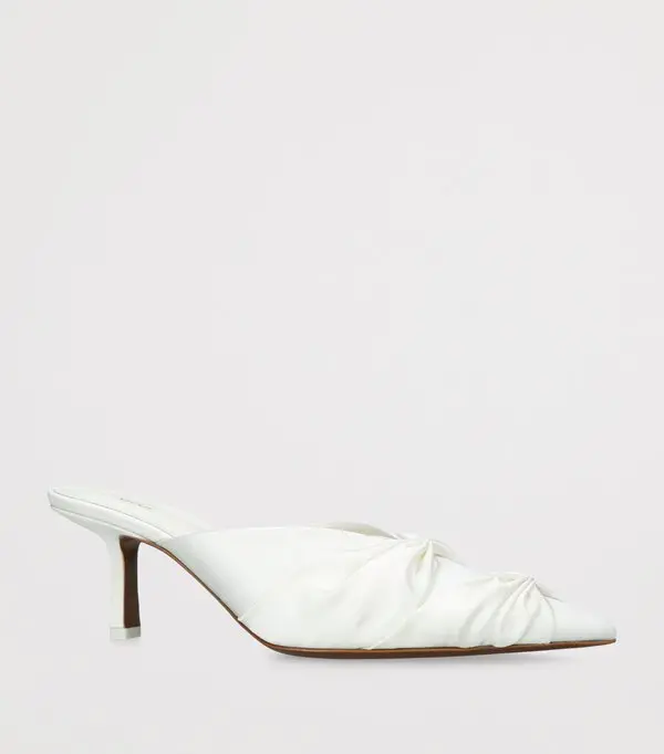NEOUS Satin Geminga Heeled Mules 65