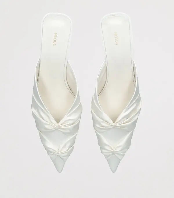 NEOUS Satin Geminga Heeled Mules 65