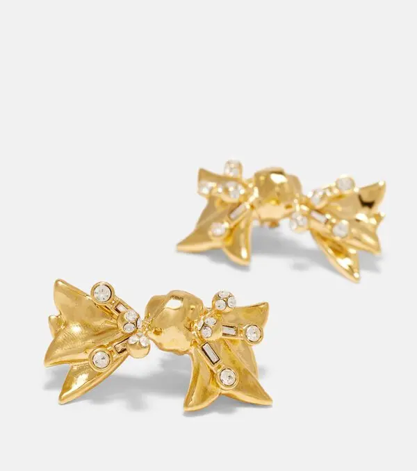 Oscar De La Renta Embellished Clip-on Earrings