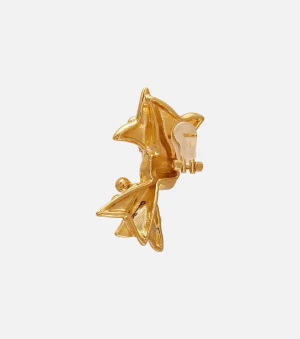 Oscar De La Renta Embellished Clip-on Earrings