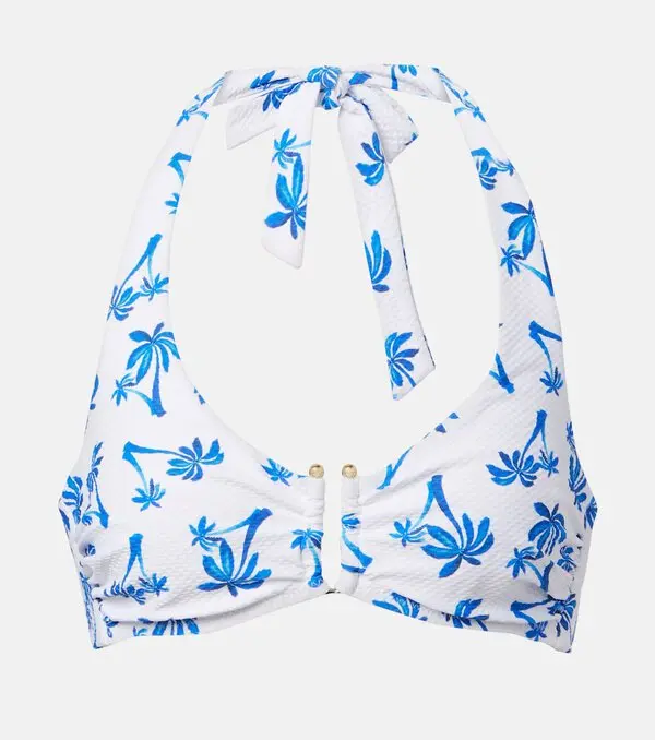Heidi Klein Palm Beach Printed Bikini Top