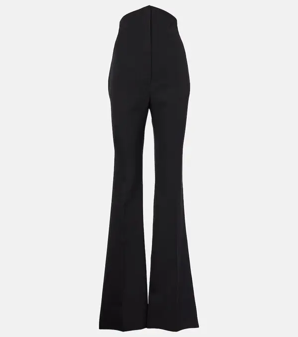 Alexander McQueen High-rise Wool Flared Pants